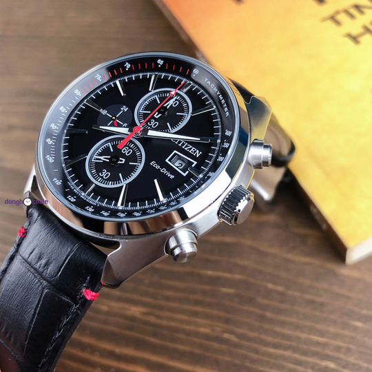 Citizen CA0369-11E eco-drive black dial men's watch - Smile Watch