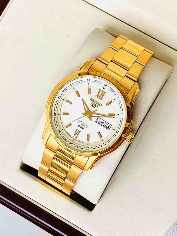 Seiko 5 SNKP20J1 Full Vàng Sang Trọng - Smile Watch