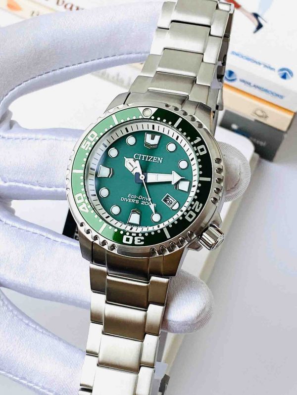 Đồng Hồ Citizen Thợ Lặn Eco-Drive BN0158-85X Xanh Lá - Smile Watch