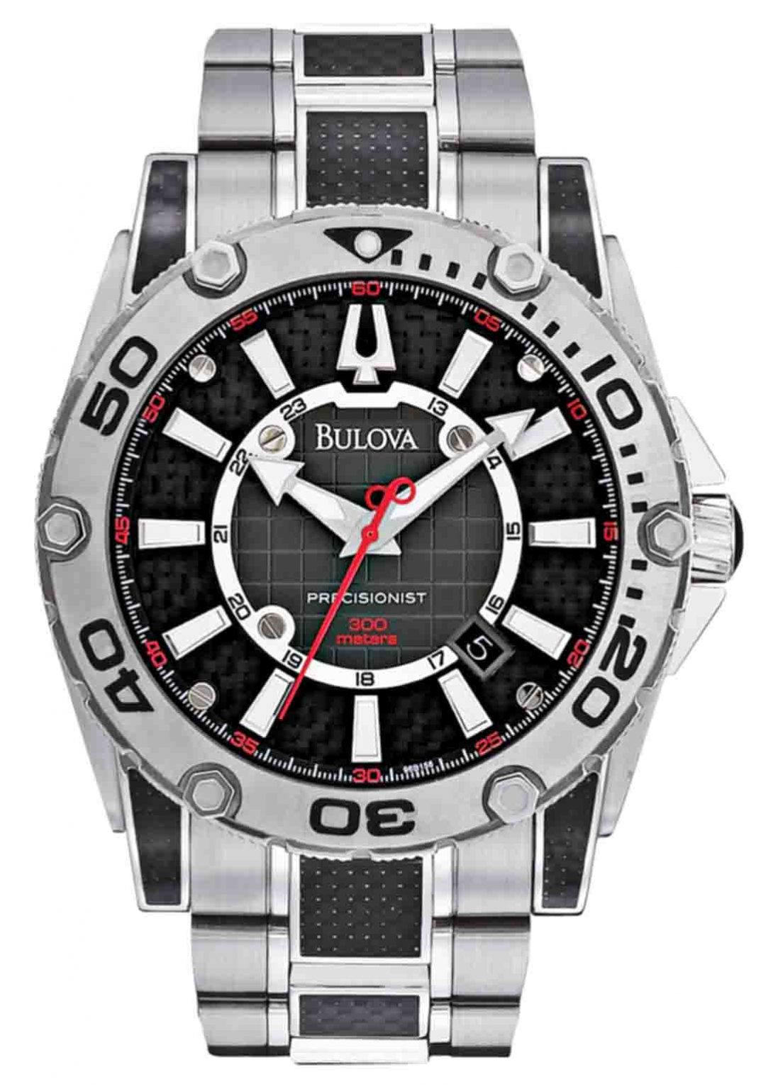 Bulova Precisionist Diver 300m 96B156 Carbon Fiber - Smile Watch