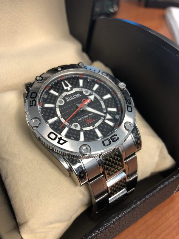 Bulova Precisionist Diver 300m 96B156 Carbon Fiber - Smile Watch