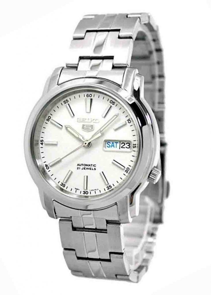 Seiko 5 SNKL75K1 Automatic Mặt Trắng - Smile Watch