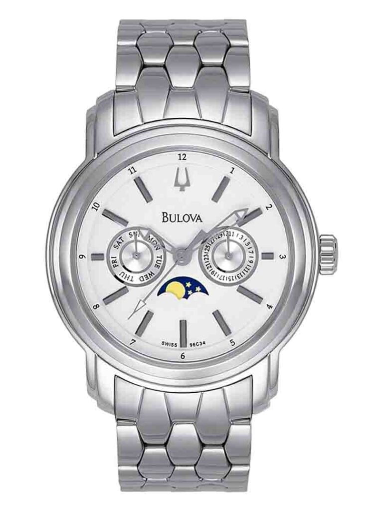 Bulova Moonphase 96C34 Quartz 40mm - Smile Watch