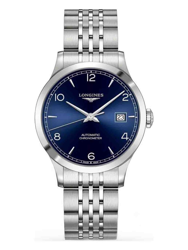 Longines Record Chronometer Blue L2.820.4.96.6 38.5mm - Smile Watch